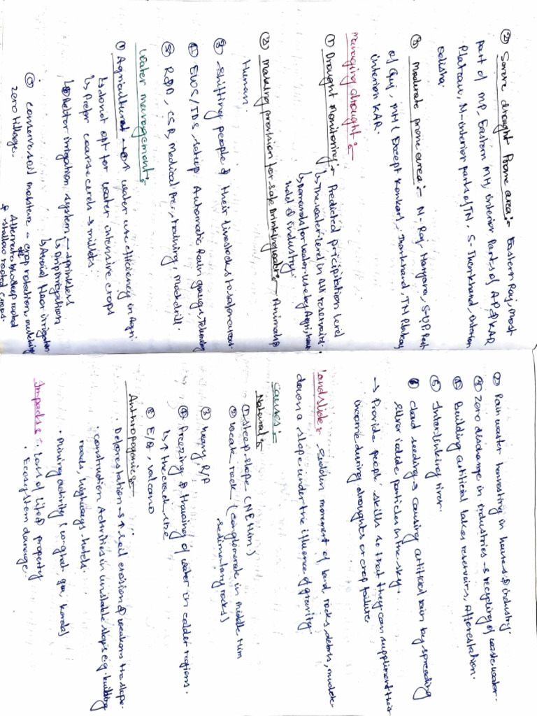 Disaster MANAGMENT NOTES | PDF