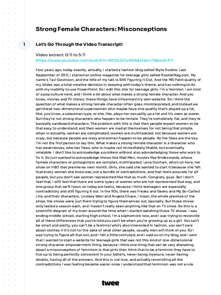 Teen Girl Figuring It Out TED | PDF