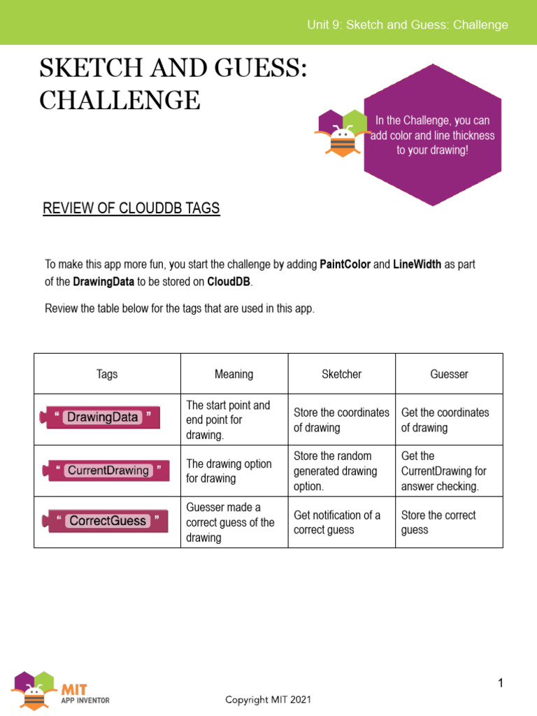 Sketch and Guess Student Guide Challenge | PDF | Operating System ...