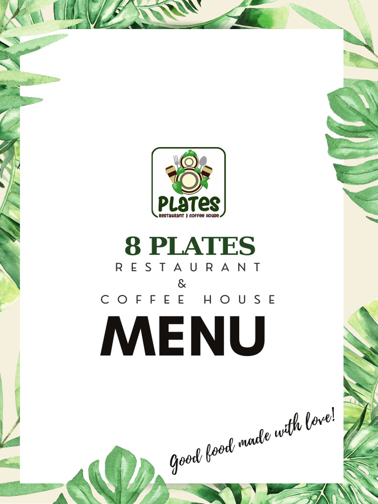 8 Plates Resto Menu | PDF | Hot Dog | Food And Drink