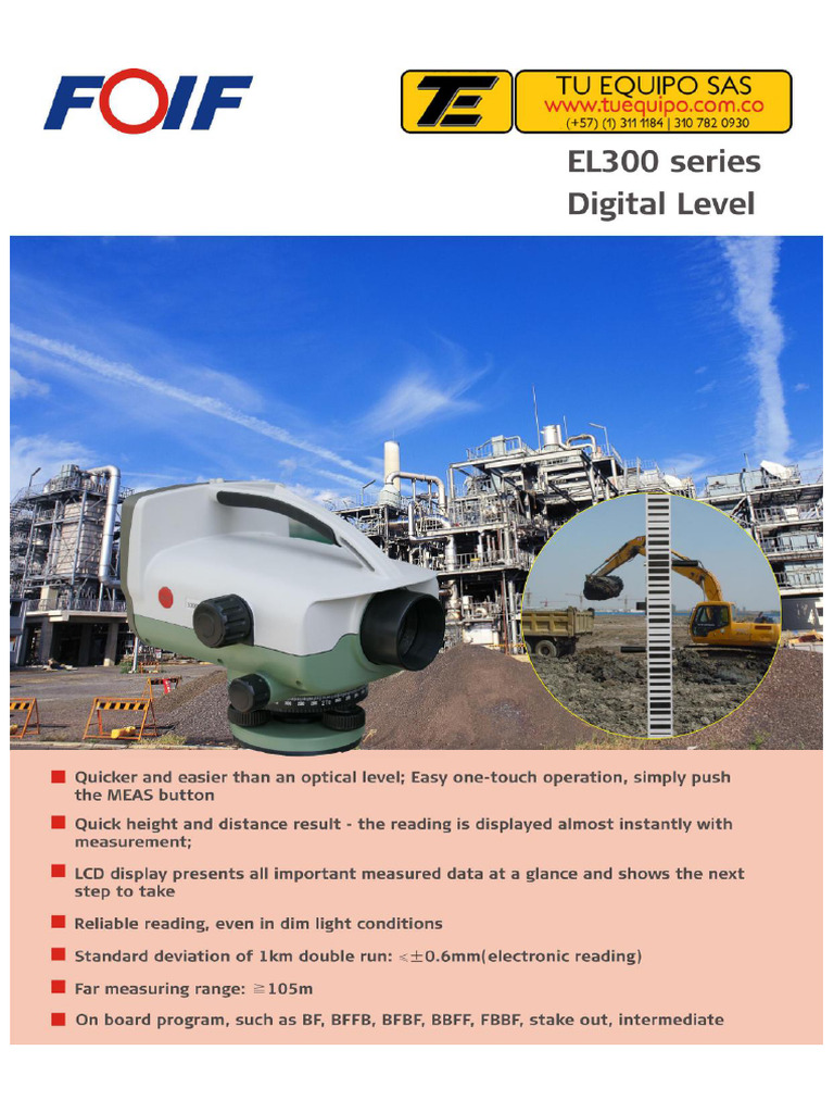 Tu-Equipo-Ficha Tecnica Nivel Digital El302a Tu Equipo Sas | PDF