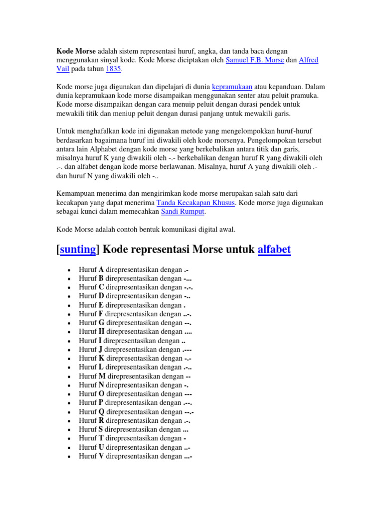 Kode Morse | PDF