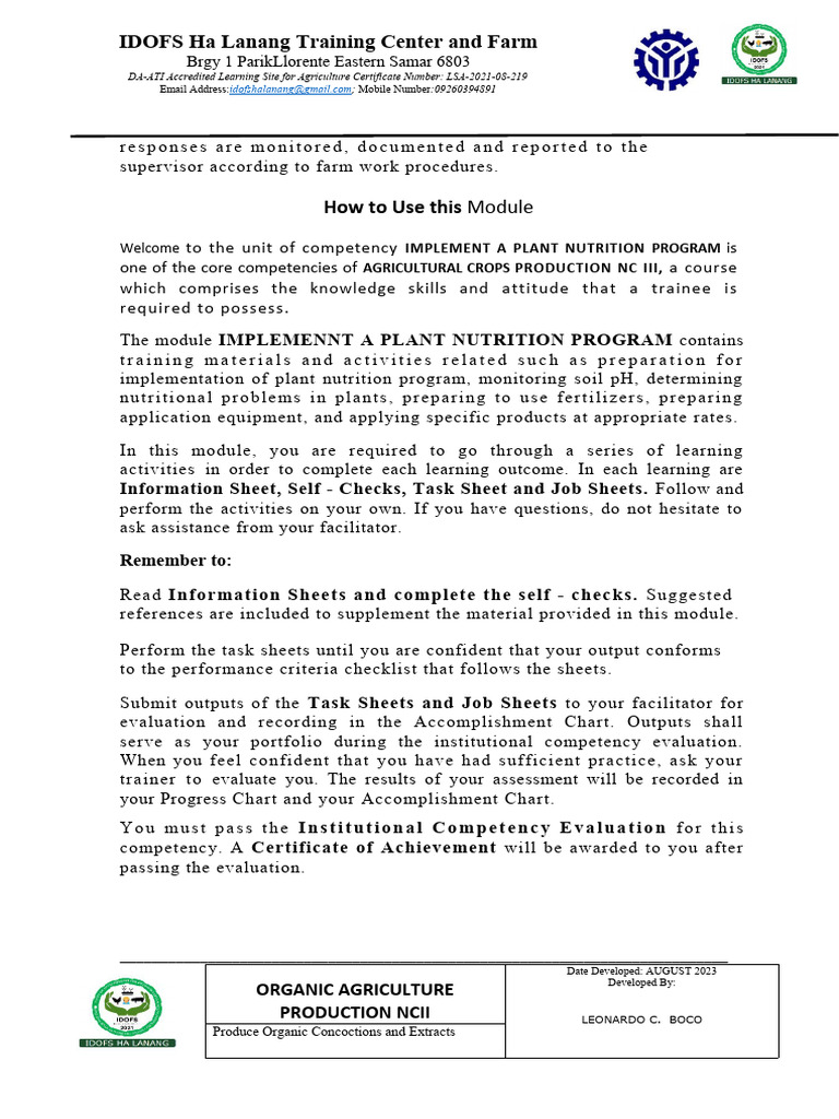 3.1 How To Use This Method | PDF | Agriculture | Learning