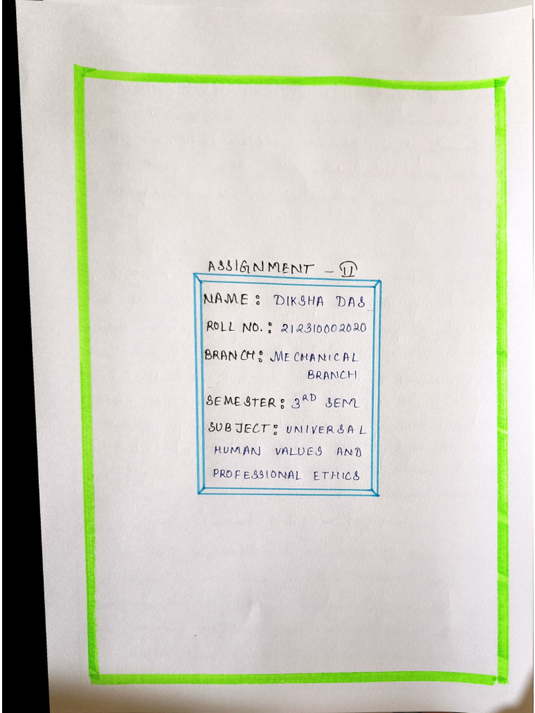 UHV Assignment 2 | PDF