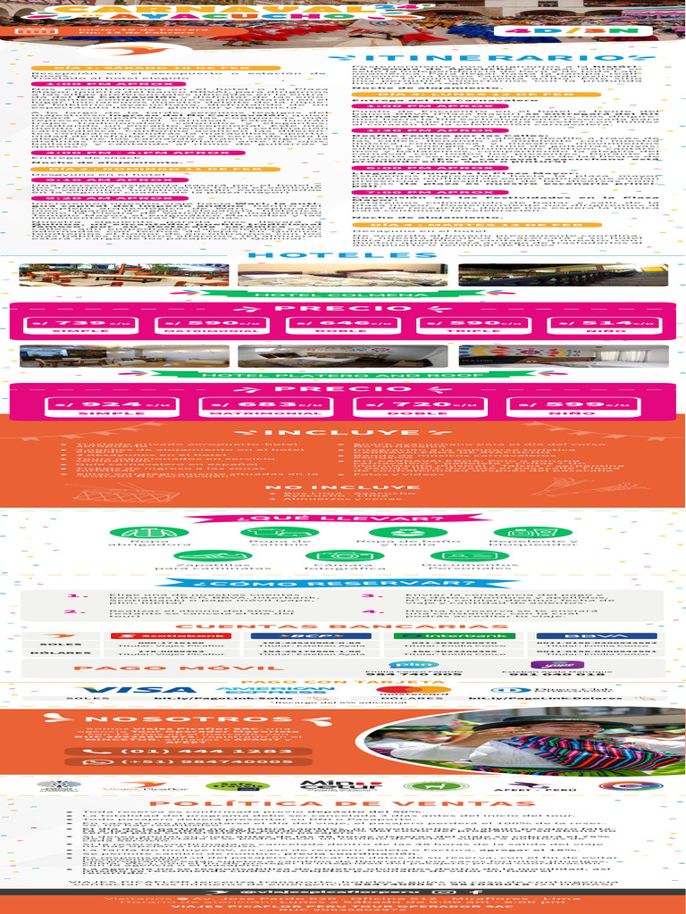 PROGRAMA CARNAVAL AYACUCHO 2024 | PDF