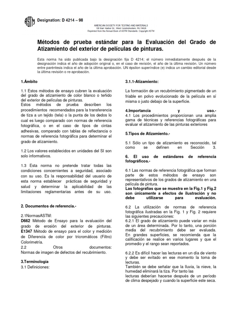Astm D4214 - 07 | PDF