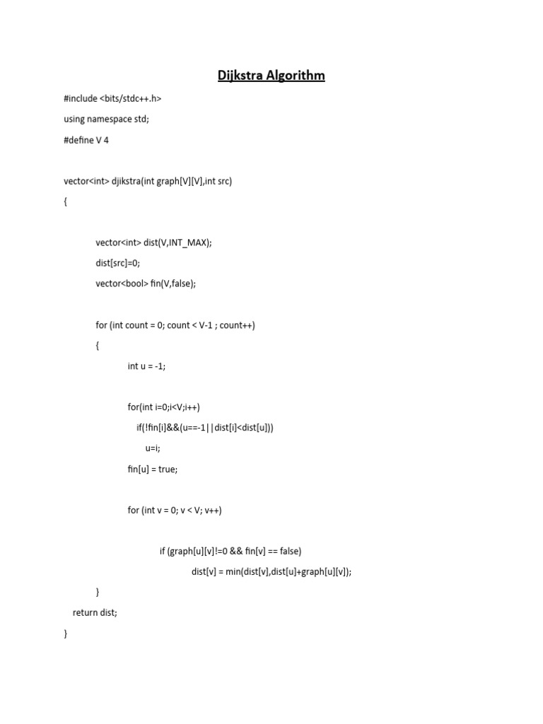 Dijkstra Algorithm | PDF