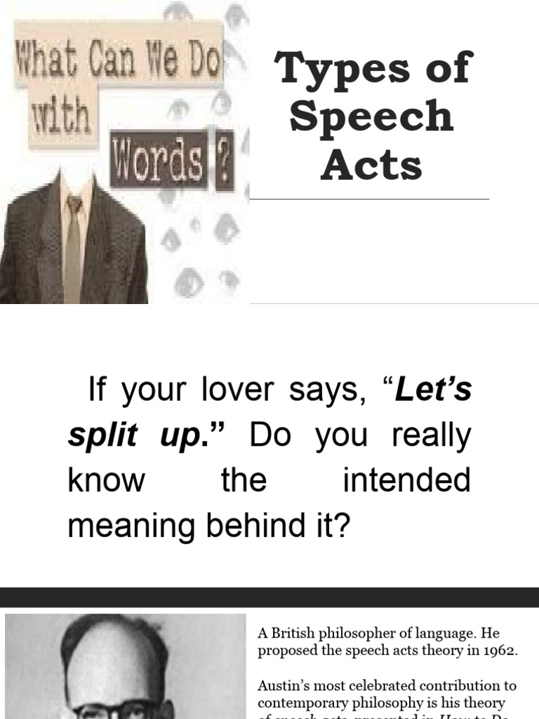 Understanding Speech Acts Theory | PDF | Human Communication