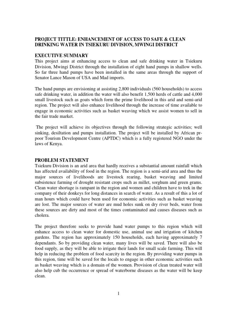 Proj | Download Free PDF | Drinking Water | Water