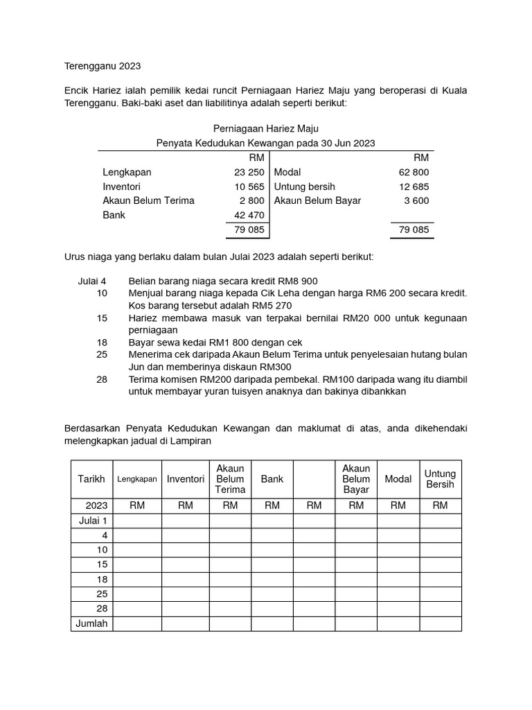 Modul Persamaan Perakaunan | PDF