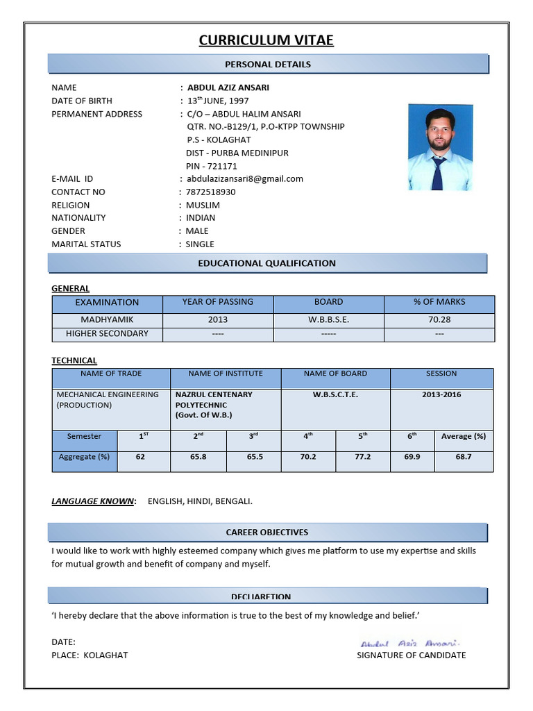 Azzu CV | PDF
