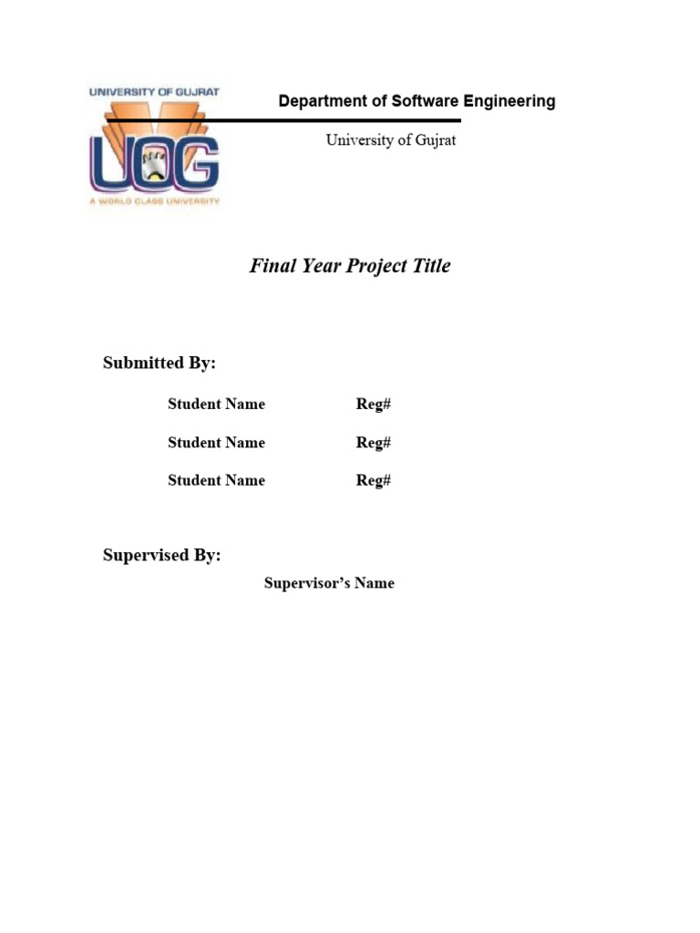 FYP Proposal Template | PDF | System | Project Management