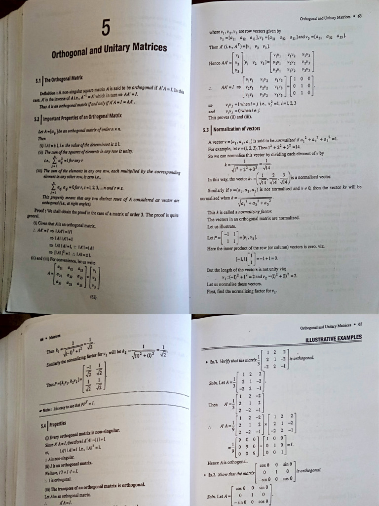 Maths Matrix 2 | PDF | Matrix (Mathematics) | Mathematical Relations