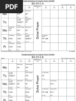 BSSE Timetable Spring 2025 | PDF