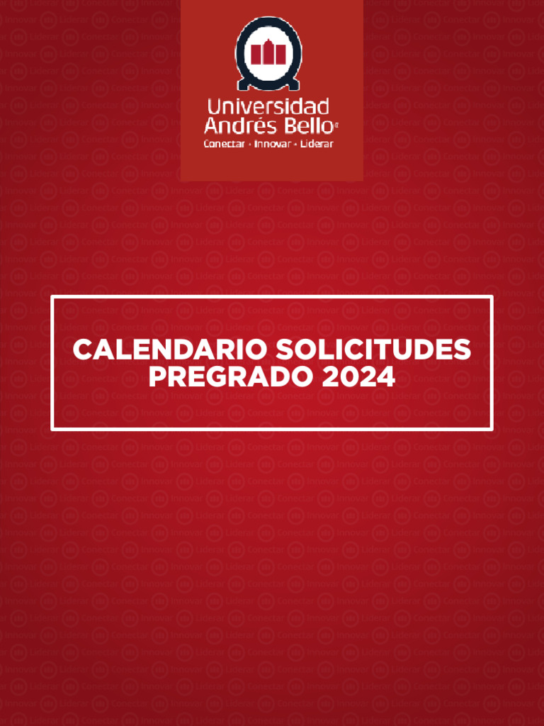 Calendario Solicitudes Pregrado Unab 2024 | PDF
