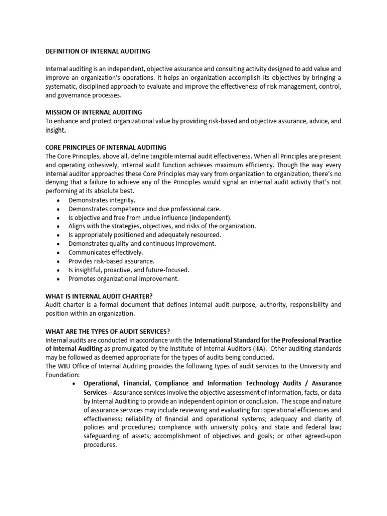 Internal Auditing | PDF | Internal Audit | Audit