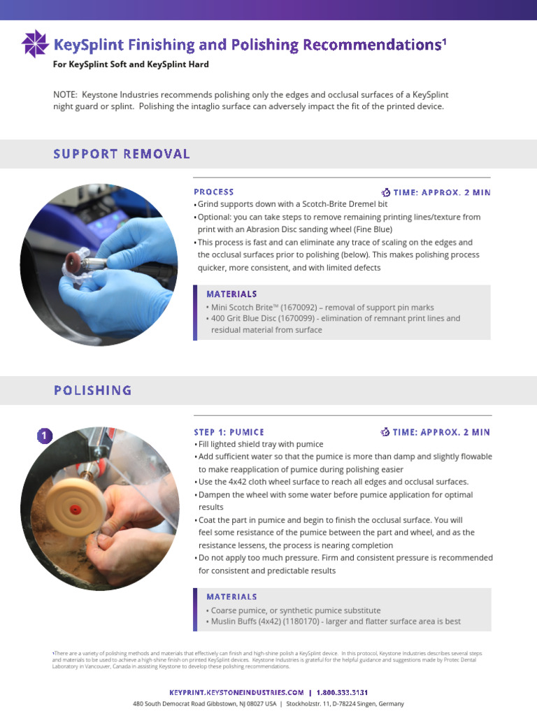 FINAL KeySplint - Polishing - Protocol - EN - 2021 With Added KeyPolish ...