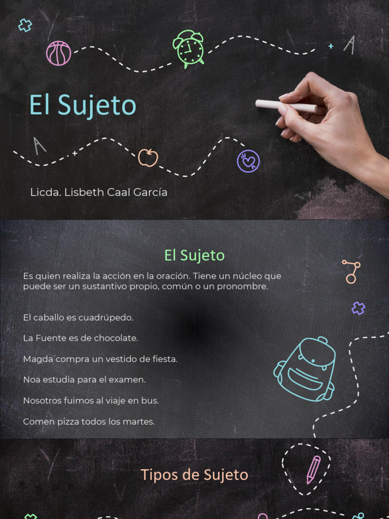 El Sujeto | PDF | Asunto (gramática) | Mecánica del lenguaje