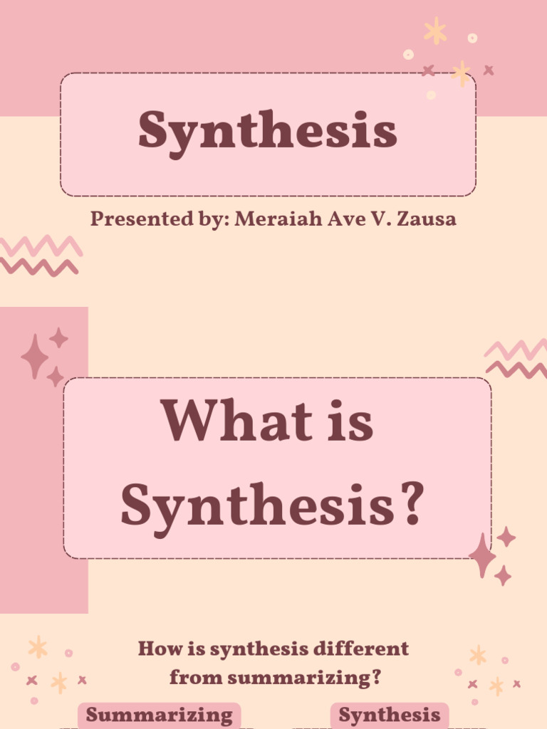 English Synthesis | PDF