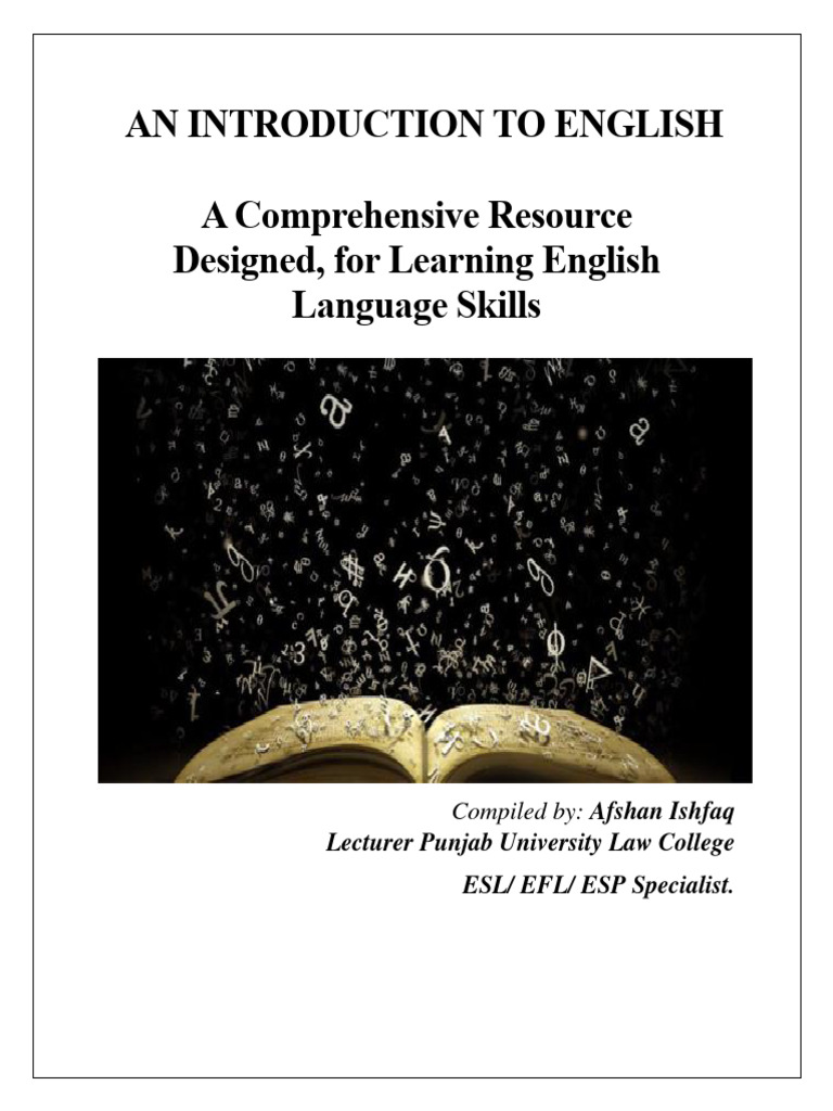 An Introduction To English | Download Free PDF | Verb | Noun