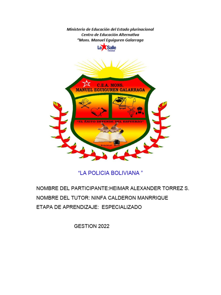 Monografia - HEIMAR | PDF | Policía | Oficial general