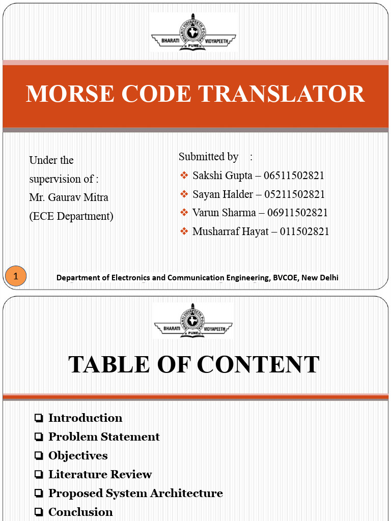 Morse Code Translator Pdf Communication Telecommunications