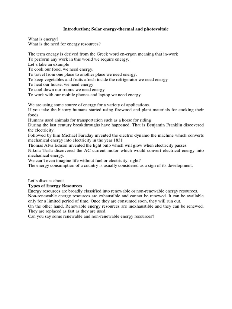 1.solar Energy Notes | PDF | Solar Energy | Photovoltaics