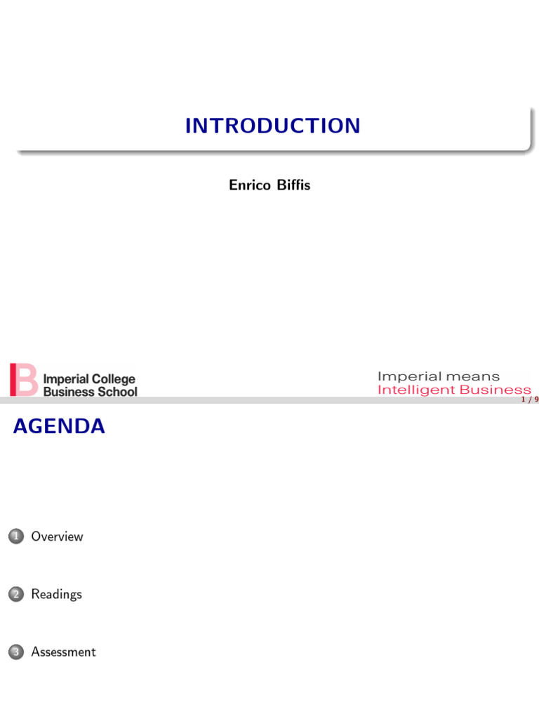 W1. Introduction RMV EB | PDF
