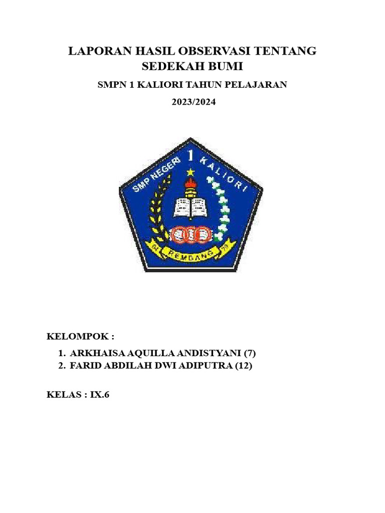 Laporan Sedekah Bumi | PDF