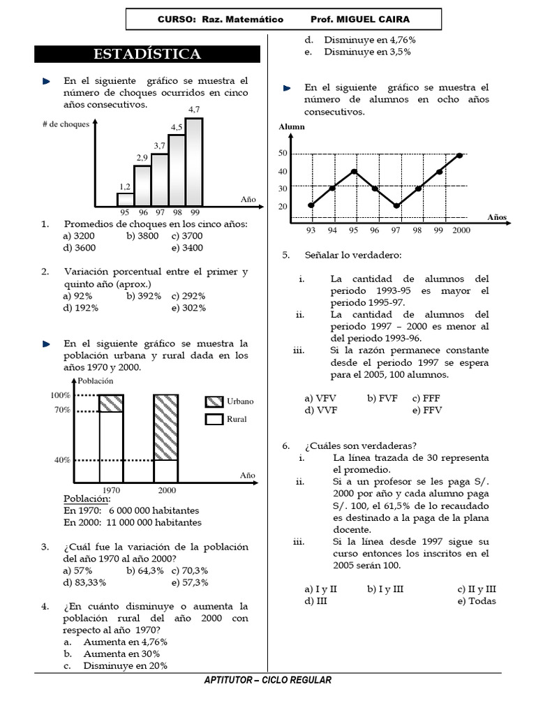 Interpretación de Gráficos Estadísticos | PDF