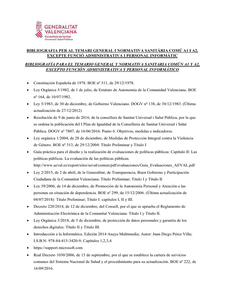 Bibliografia General A1 A2 C1 C2 | PDF | Gobierno | Gobernancia