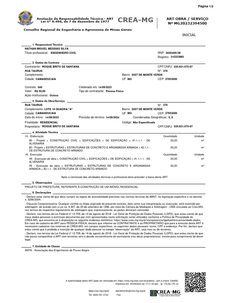 Crea MG | PDF | Arbitragem