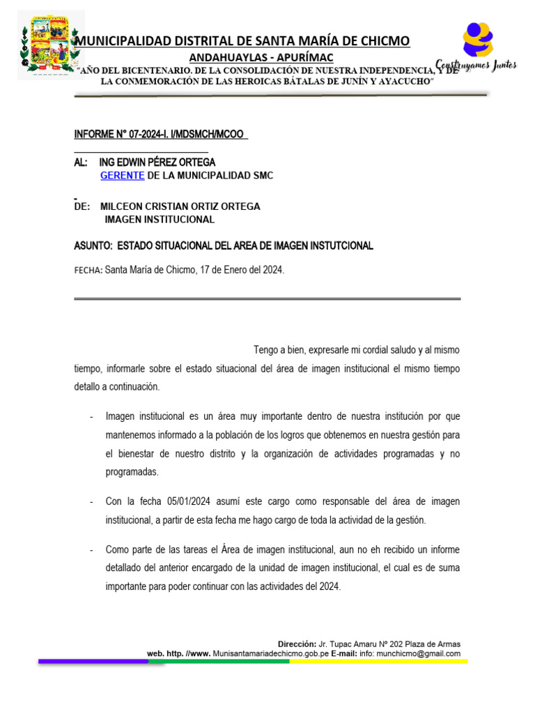 Informe de Imagen Institucional 2024 | PDF | Política | Derecho