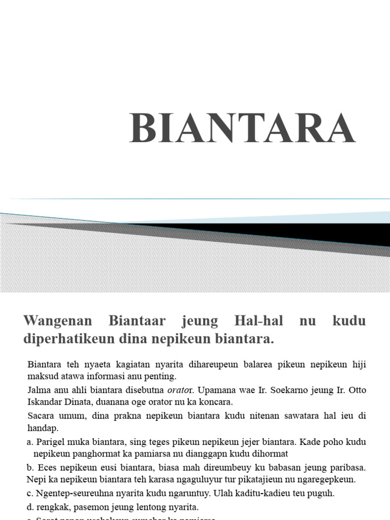 Biantara PTT | PDF