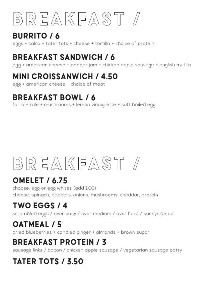2f Menu 01 | Download Free PDF | Salad | Pickling