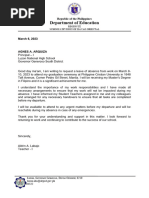 Letter of Intent - Travel Abroad | PDF