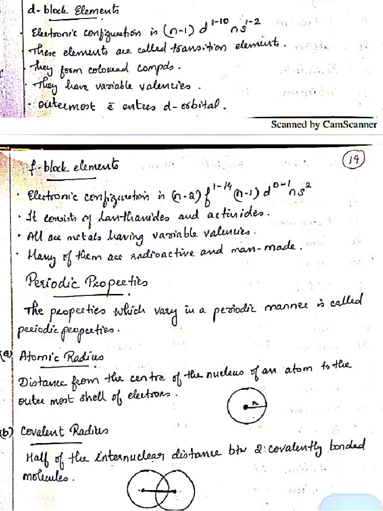 Chemistry notes | PDF