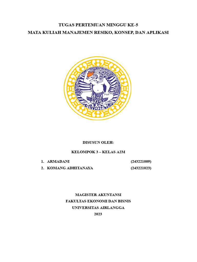 RMK Week 5 - Kelompok 3 - A2M | PDF