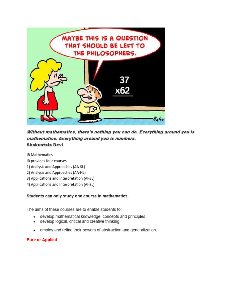 IB Math Orientation | PDF