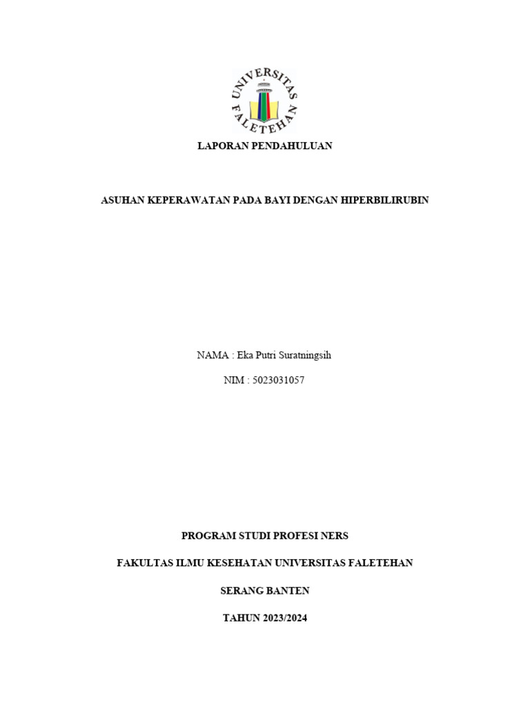 LP Hiperbilirubin Eka Putri S - R Perina | PDF | Kesehatan Holistik