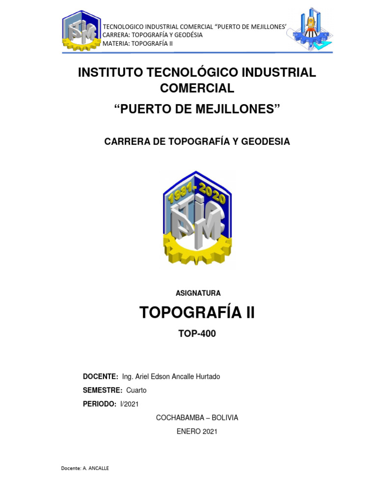 TEXTO TOPOGRAFÍA II (Estudiante) | PDF | Topografía | Cartografía