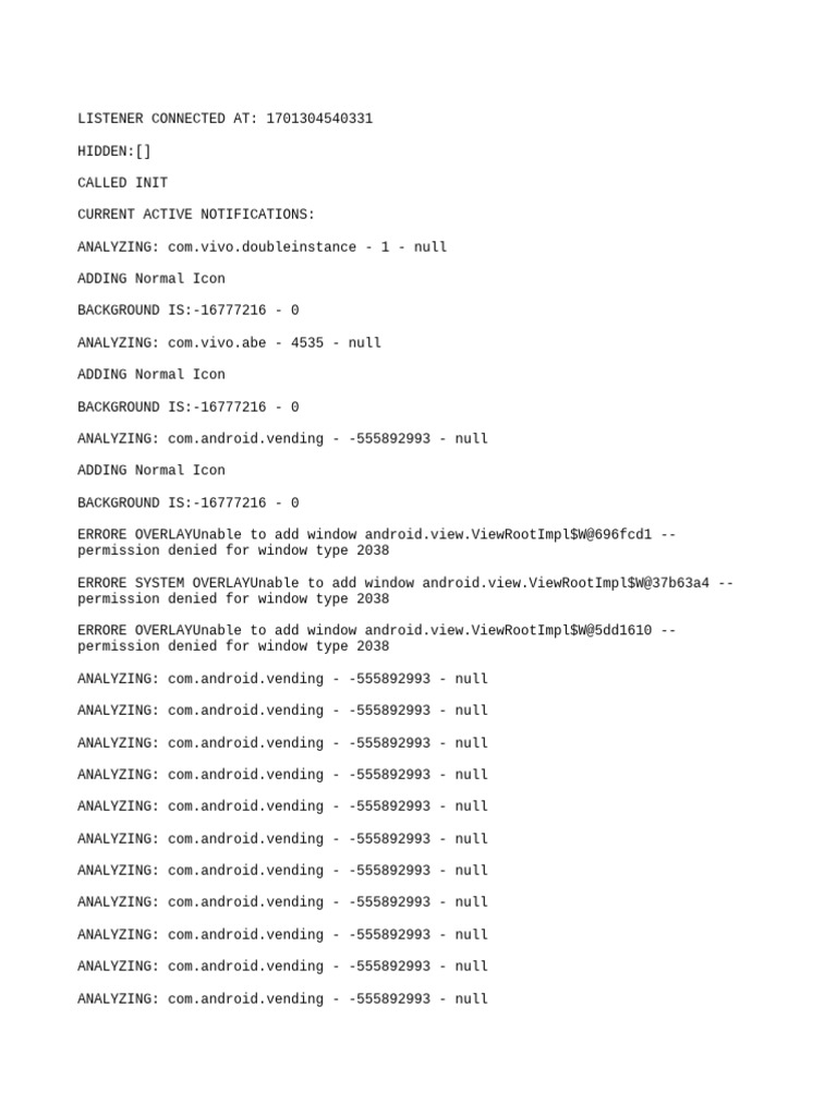 Android System Log Analysis | PDF | Software | Computing