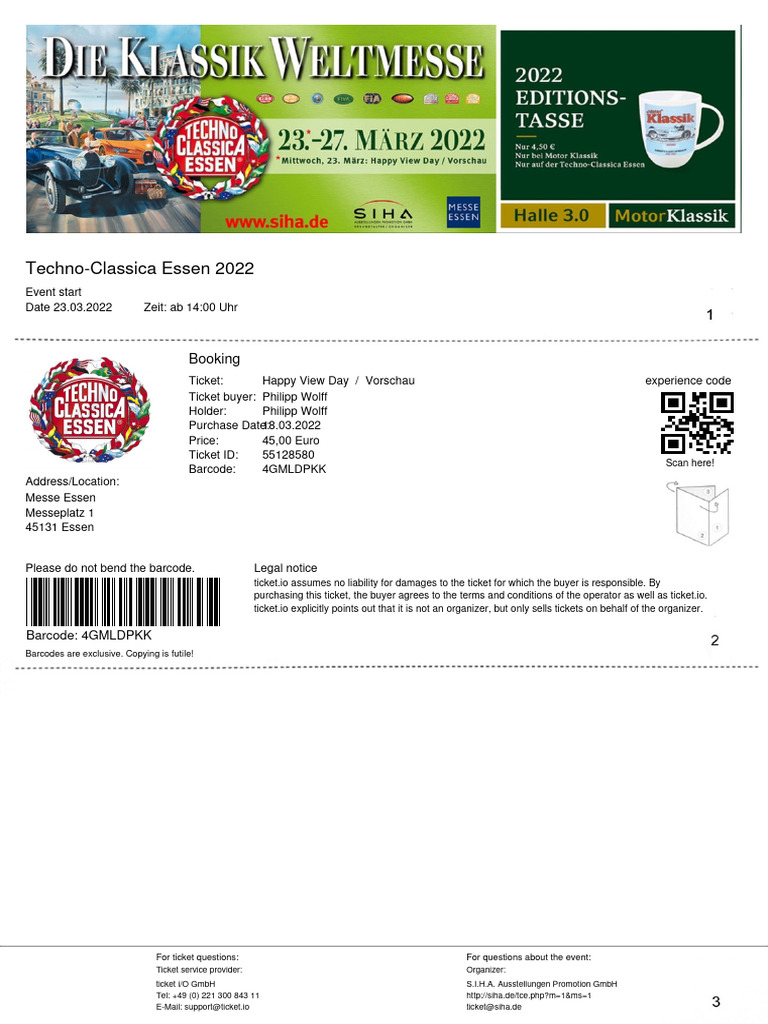 Tickets 2 | PDF | Barcode