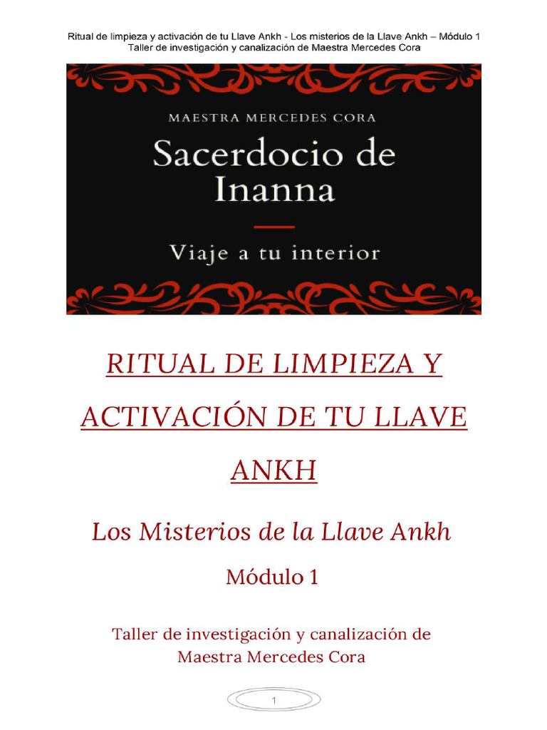 Limpieza y Activacion Del Ankh | PDF