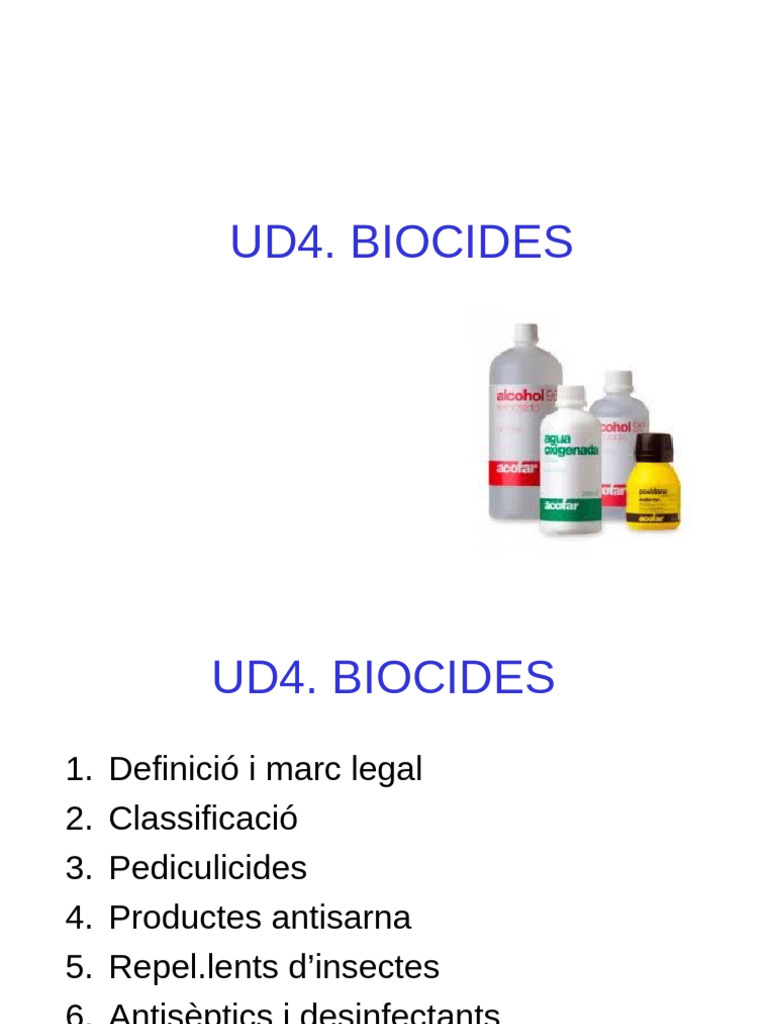Ud4. Biocides | PDF