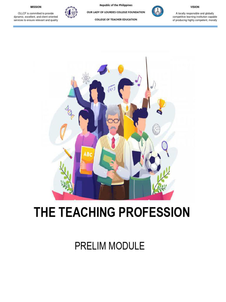 Prof Ed 3 Module 1 | PDF | Teachers | Learning