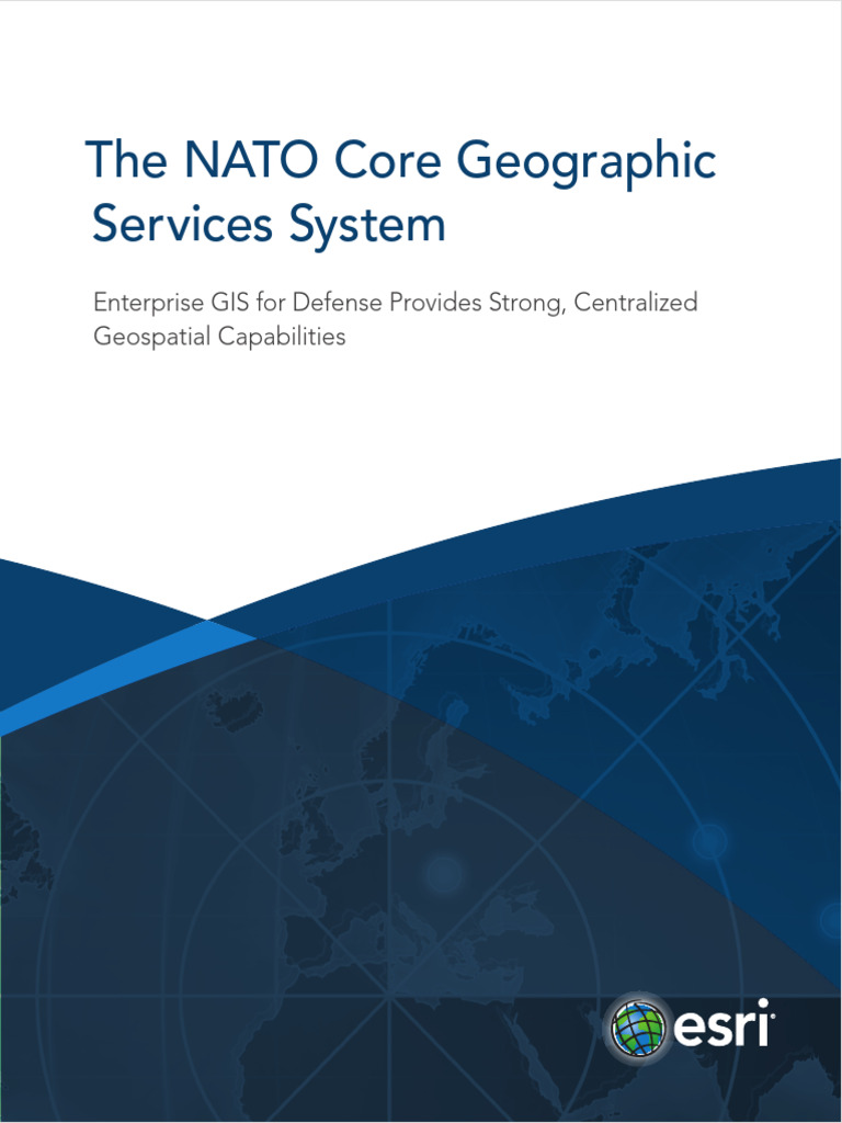 Nato-CoreGSS Brochure 139934 | PDF | Arc Gis | Esri