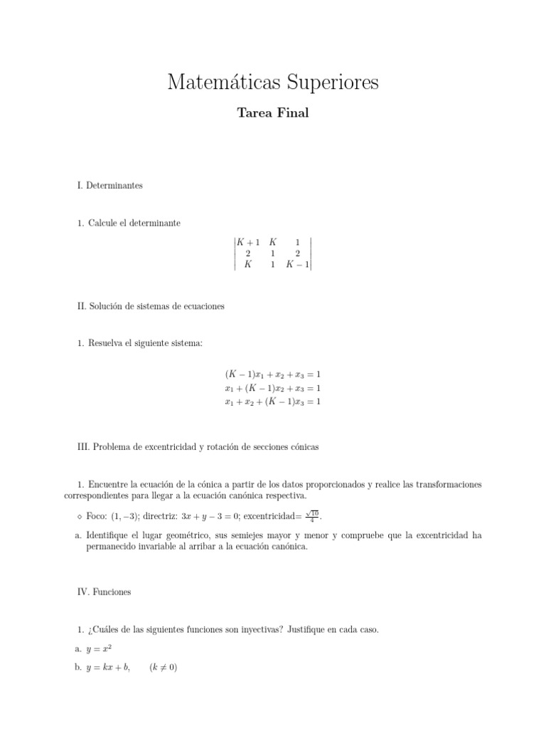 Problemas Avanzados de Matemáticas | PDF | Integral | Ecuaciones
