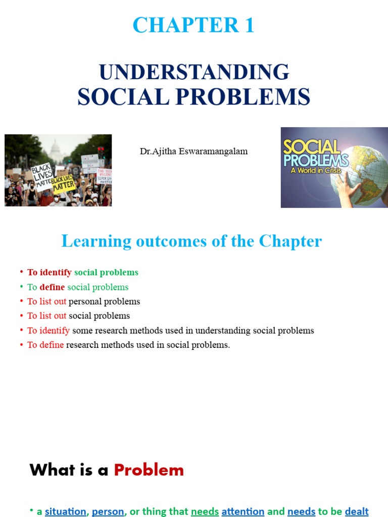Chapter 1 - Social Problems | PDF | Hypothesis | Substance Abuse