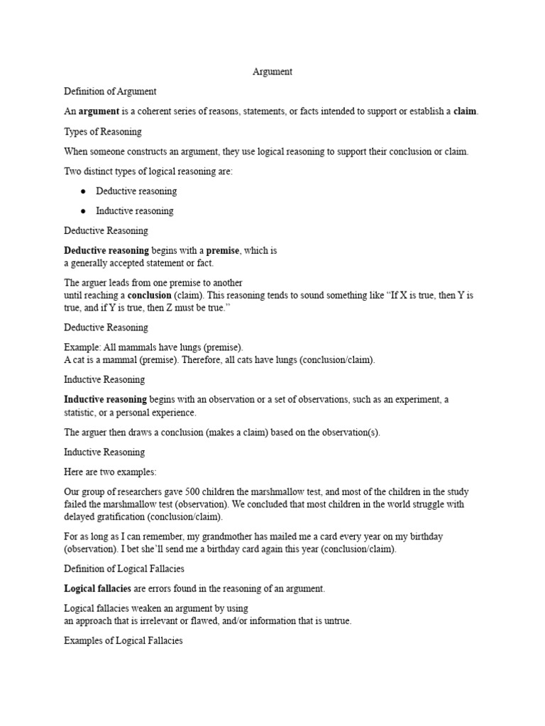 Argument Benchmark (Teacher Copy) | PDF | Argument | Deductive Reasoning